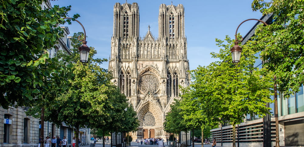 Park in the city of Reims
