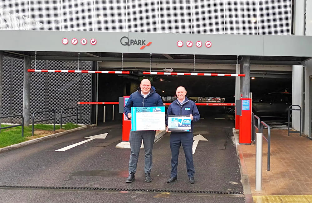 Double delight for Q-Park with prestigious Park Mark Plus awards